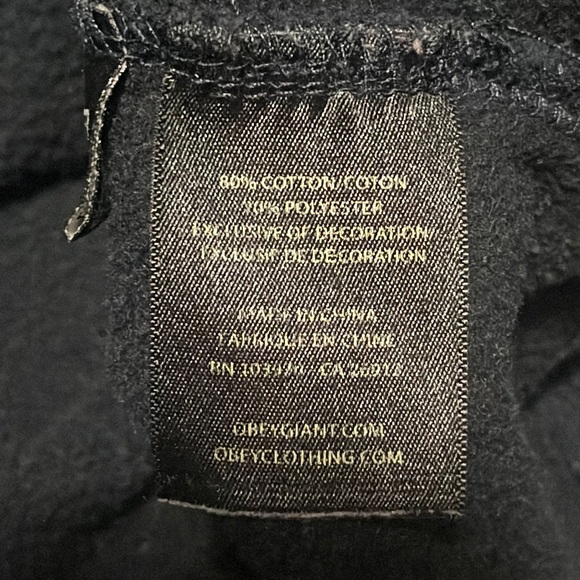 Obey | Sweaters | Obey Propaganda Navy Blue Crewneck Sweatshirt Cursive ...